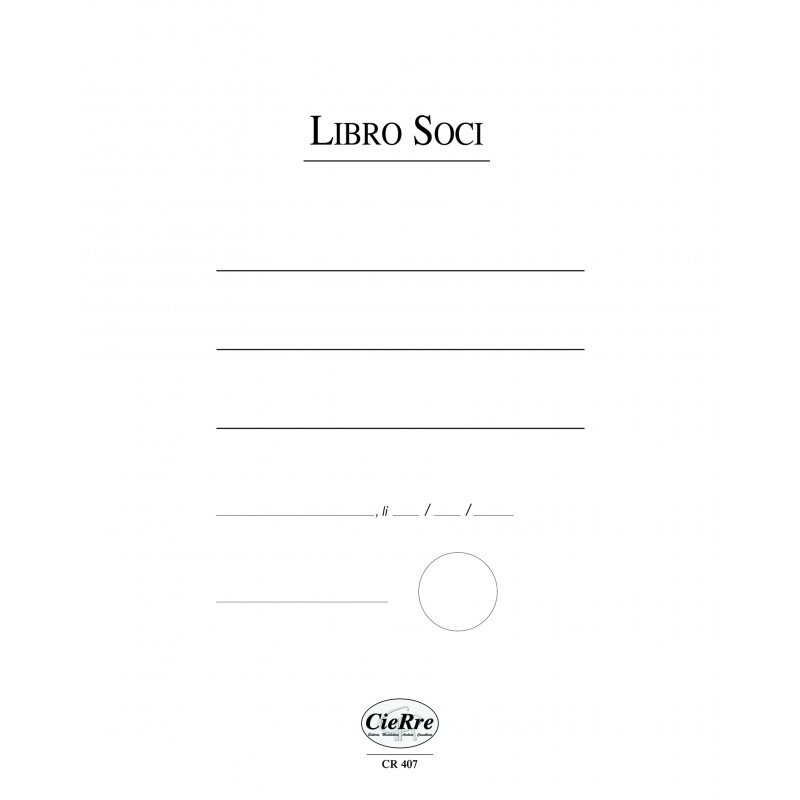 REGISTRO LIBRO SOCI GENERALE 31X24